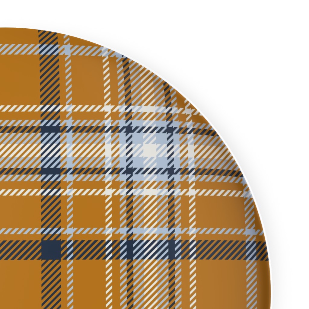 Desert Sun Plaid - Orange Plates | Shutterfly