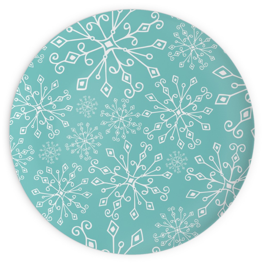 Frost Snowflakes Plates | Shutterfly