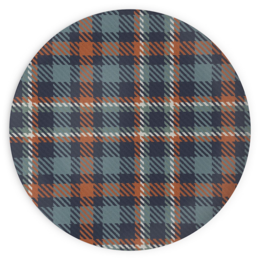 Plaid - Terracotta and Blue Plates | Shutterfly