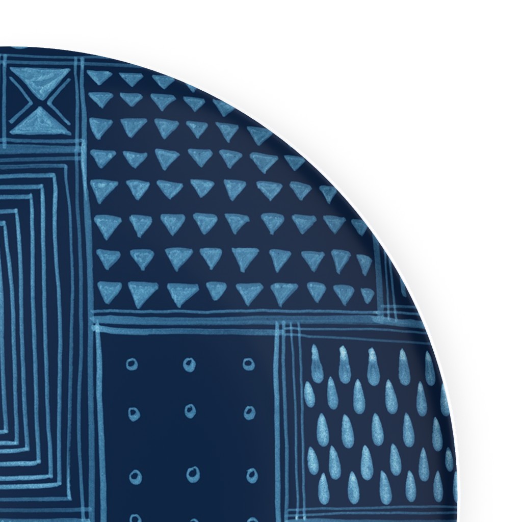 African Tribal Mud Cloth - Indigo Plates | Shutterfly