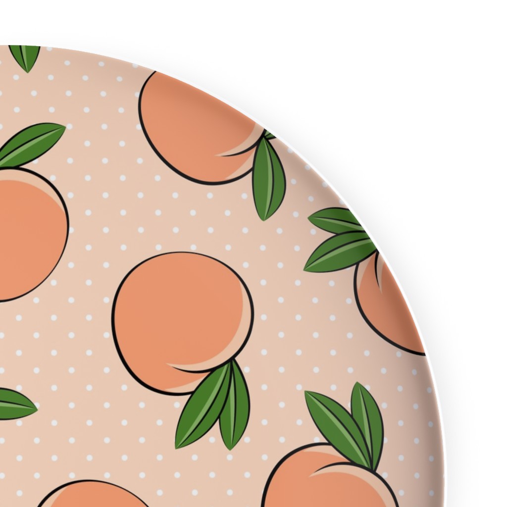 Peachy Polka Dots - Peach Plates | Shutterfly