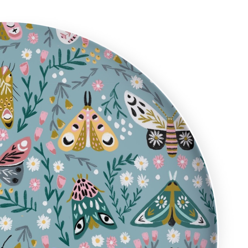 Spring Floral and Butterflies - Blue Plates | Shutterfly