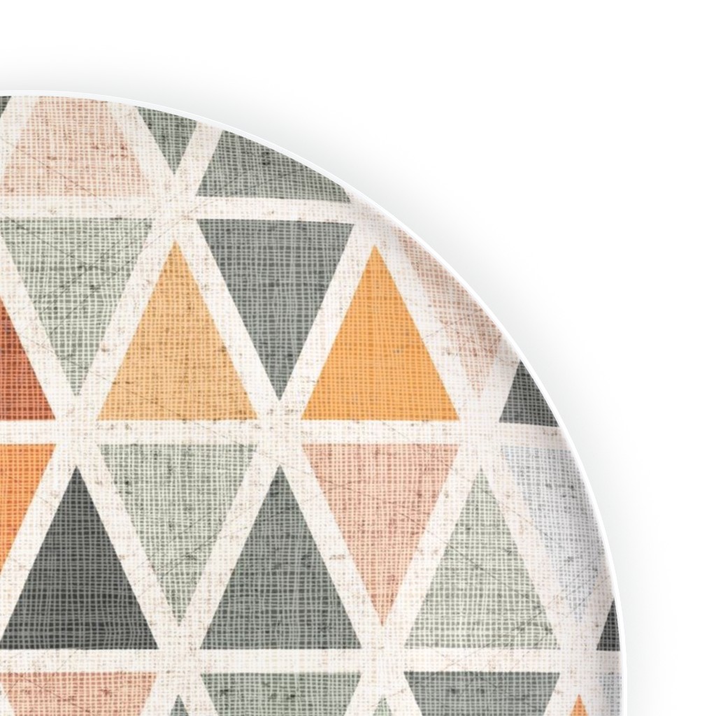 Triangles - Grey and Orange Salad Plate | Shutterfly