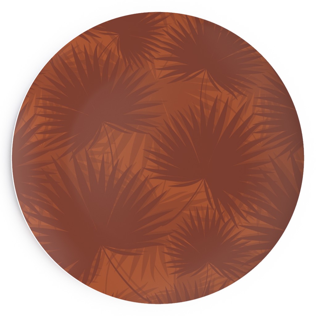 Sabal Palm Toss - Rust Salad Plate | Shutterfly