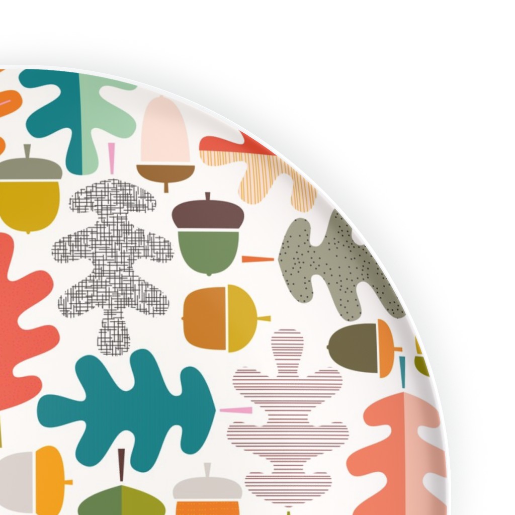 Autumn Oak Tree - Multi on White Salad Plate | Shutterfly