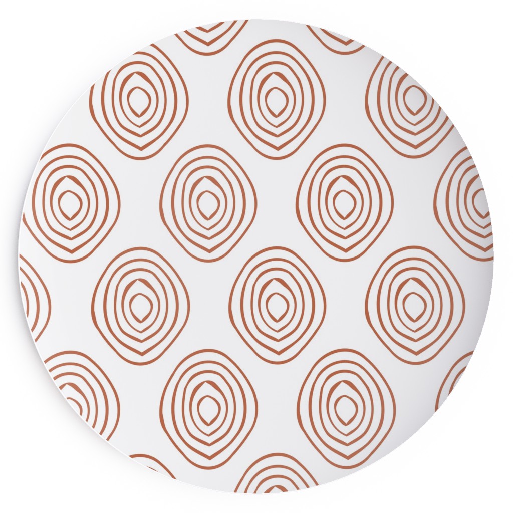 Abstract Circle - Terracotta Salad Plate | Shutterfly