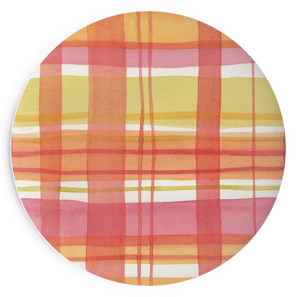 Summer Plaid Salad Plate | Shutterfly