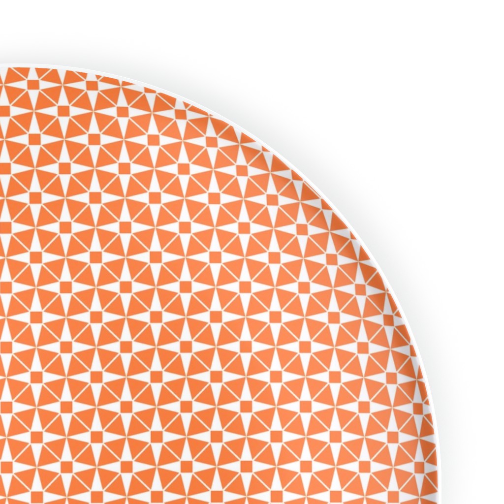 Starburst Geometric - Orange Salad Plate | Shutterfly