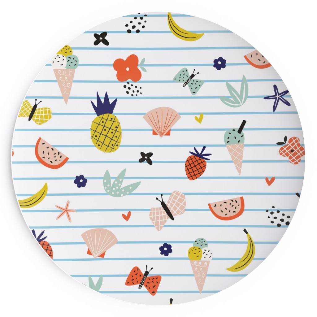 Summer Loving Stripe - Multi Salad Plate | Shutterfly