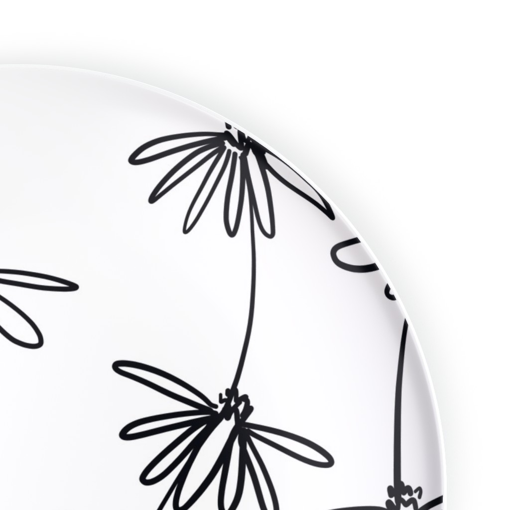 Daisy Chain - Black and White Salad Plate | Shutterfly