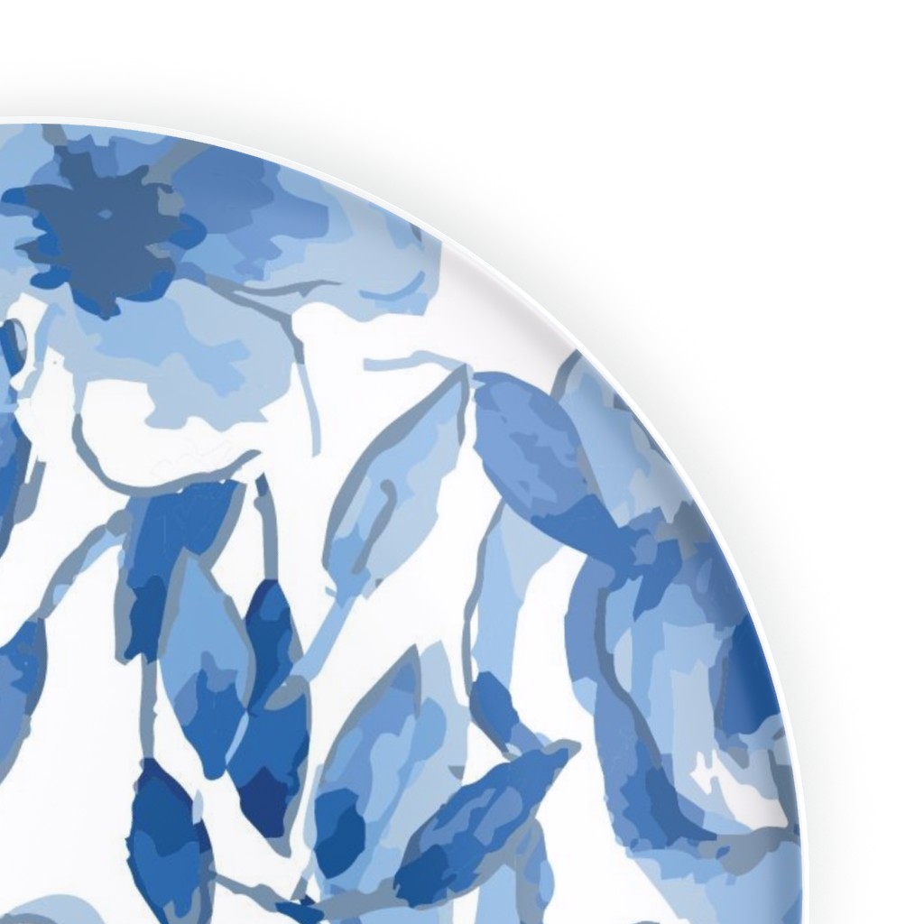 the Flow of the Garden - Blue Salad Plate | Shutterfly