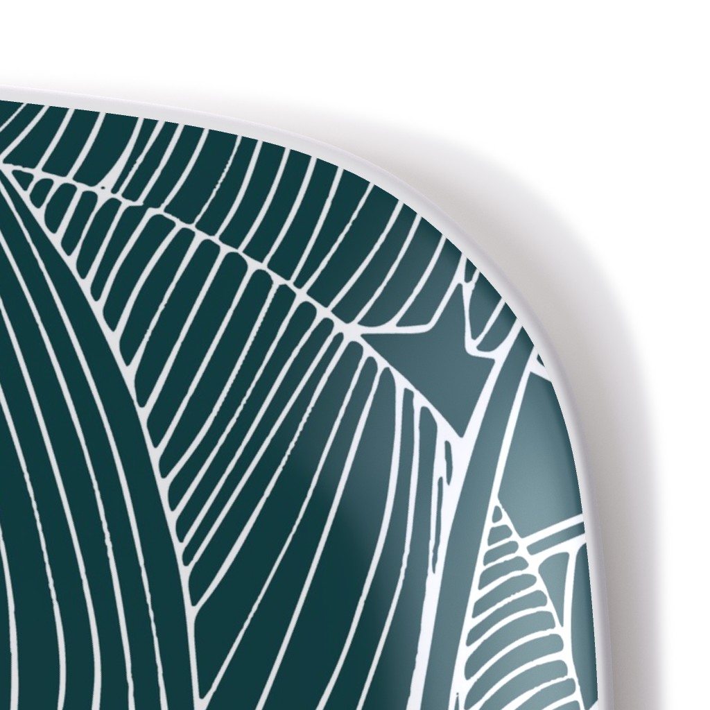 Banana Leaf - Teal Serving Platter | Shutterfly