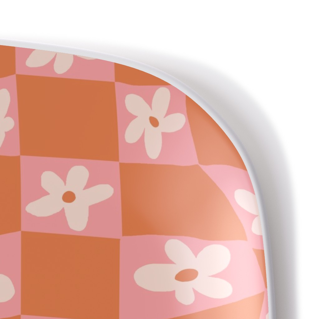 Trippy Chamomile - Floral - Orange and Pink Serving Platter | Shutterfly