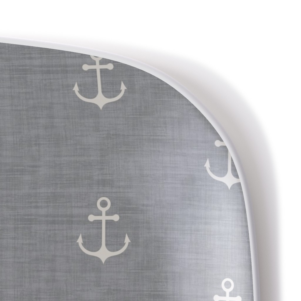 Anchor - Ivory on Light Grey Texture Serving Platter | Shutterfly