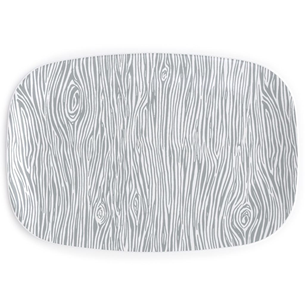Woodgrain - Gray Serving Platter | Shutterfly