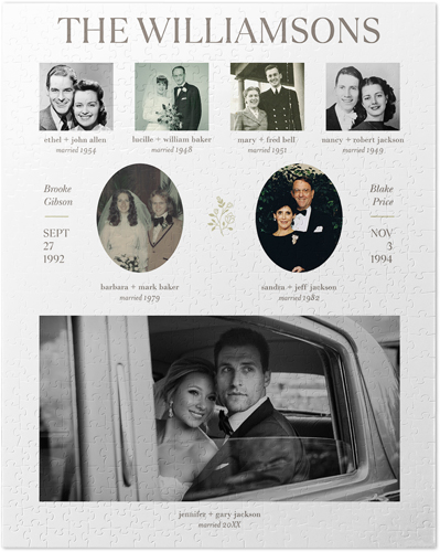 Marriage Family Tree Puzzle by Shutterfly | Shutterfly