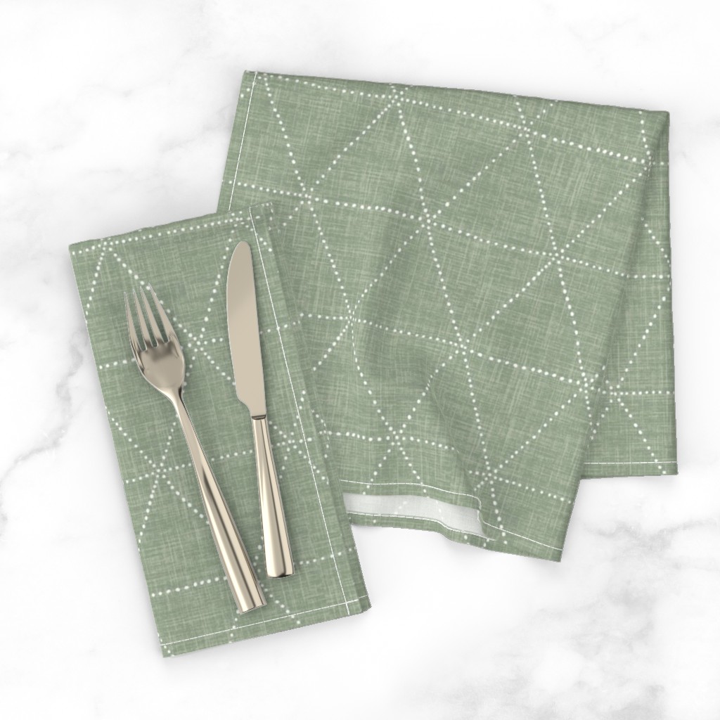 Boho Triangles - Sage Cloth Napkin | Shutterfly