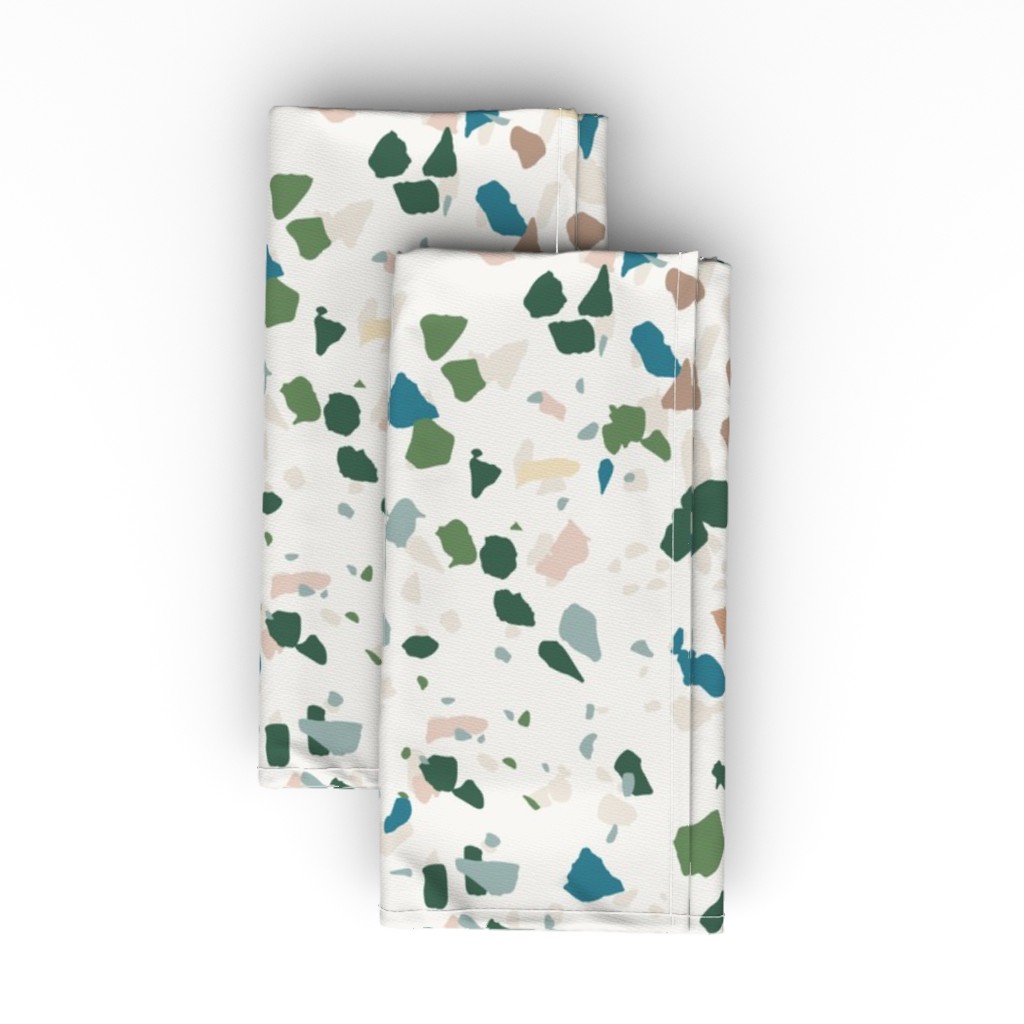 Terrazzo - Green on Cream Cloth Napkin | Shutterfly