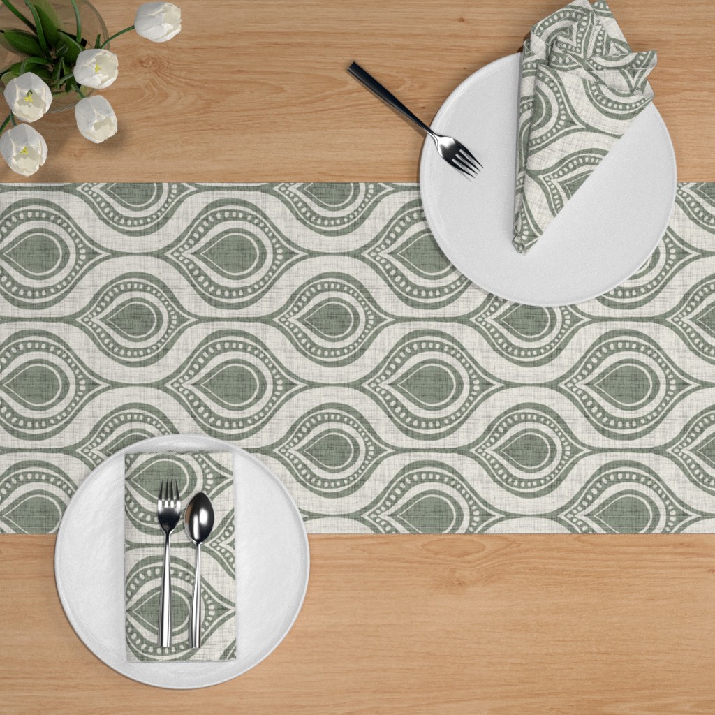 Relic - Green Table Runner | Shutterfly