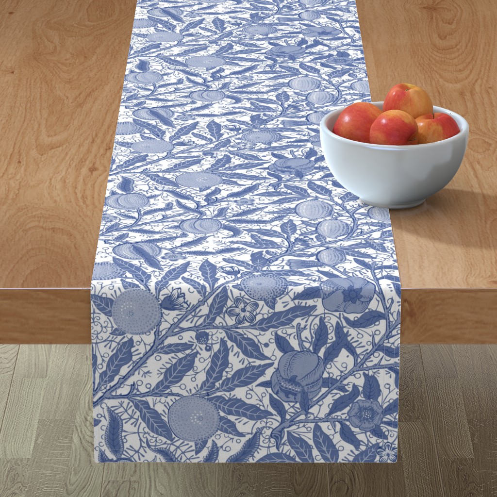 Fruit Willow Ware Blue & White Table Runner | Shutterfly