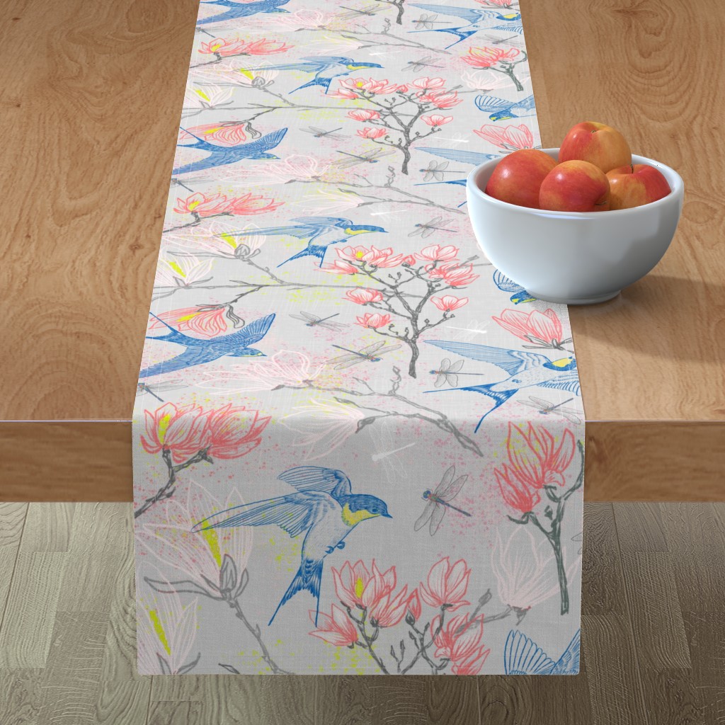Swallows and Magnolias - Multi Table Runner | Shutterfly