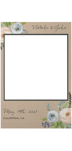 Painted Floral Corners Selfie Frame by Shutterfly | Shutterfly