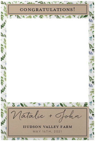 Simple Greenery Selfie Frame by Shutterfly | Shutterfly