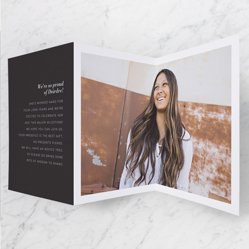 Elegant Contrast 5x7 Tri-Fold Stationery Card by Kelli Hall | Shutterfly