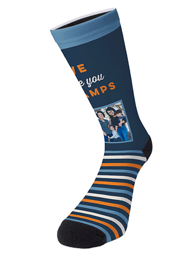 Photo and Stripes Custom Socks by Shutterfly | Shutterfly