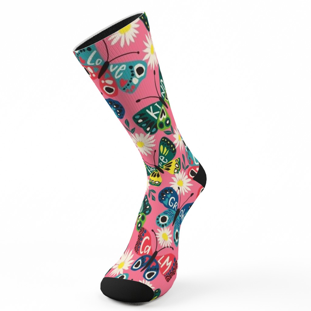 Garden Butterfly - Multi Custom Socks | Shutterfly