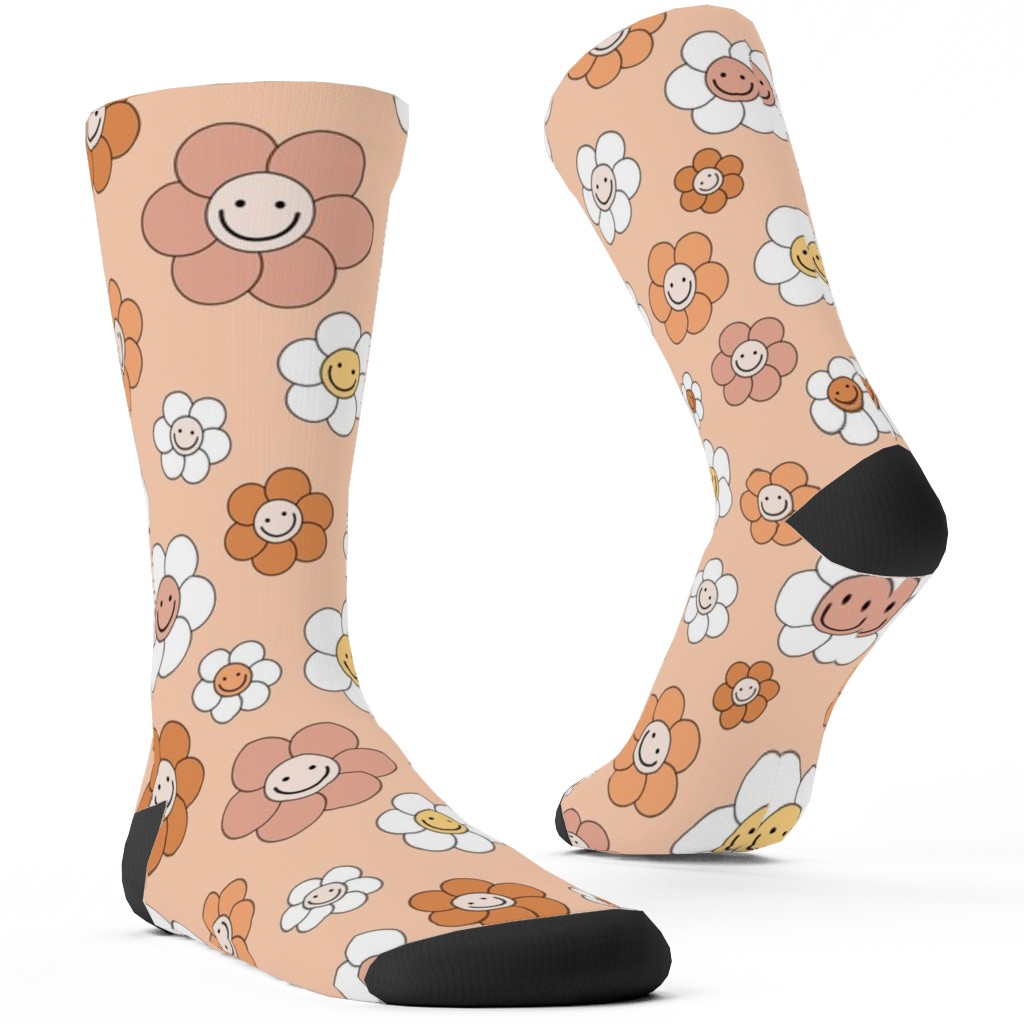 Sweet Smiling Daisies Custom Socks | Shutterfly