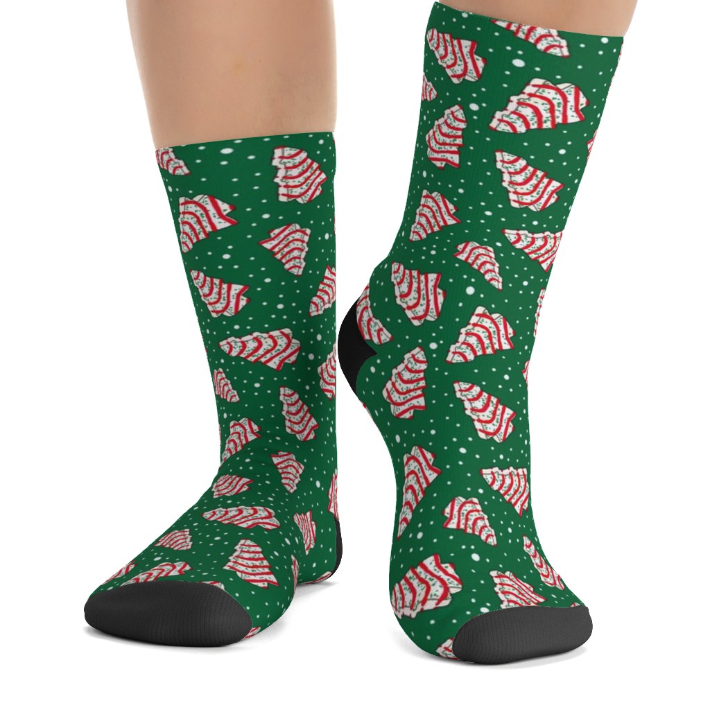 Christmas Tree Snack - Green Custom Socks | Shutterfly