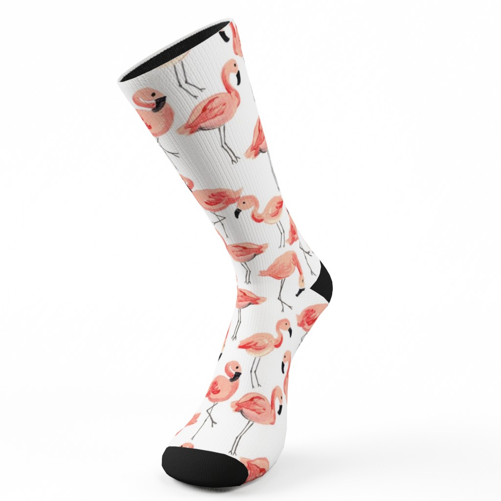 Flamingo Party - Pink Custom Socks | Shutterfly