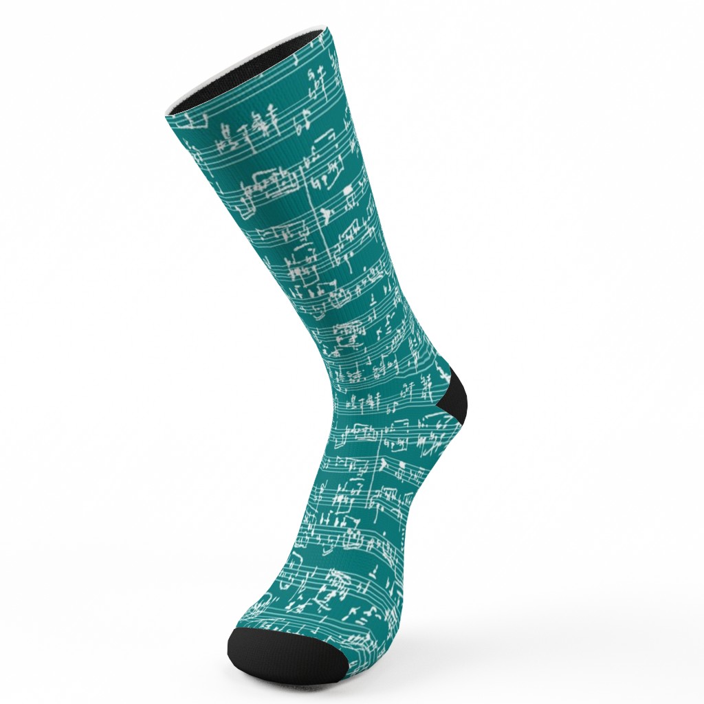 Handwritten Sheet Music Custom Socks | Shutterfly