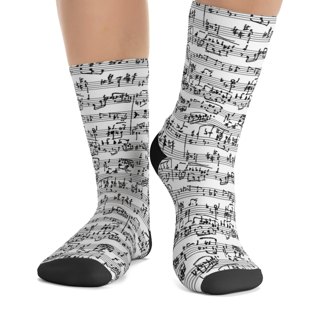 Handwritten Sheet Music Custom Socks | Shutterfly