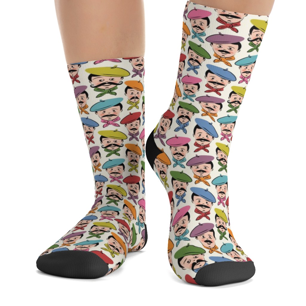 Men With Mustaches and Bandanas - Multi Custom Socks | Shutterfly