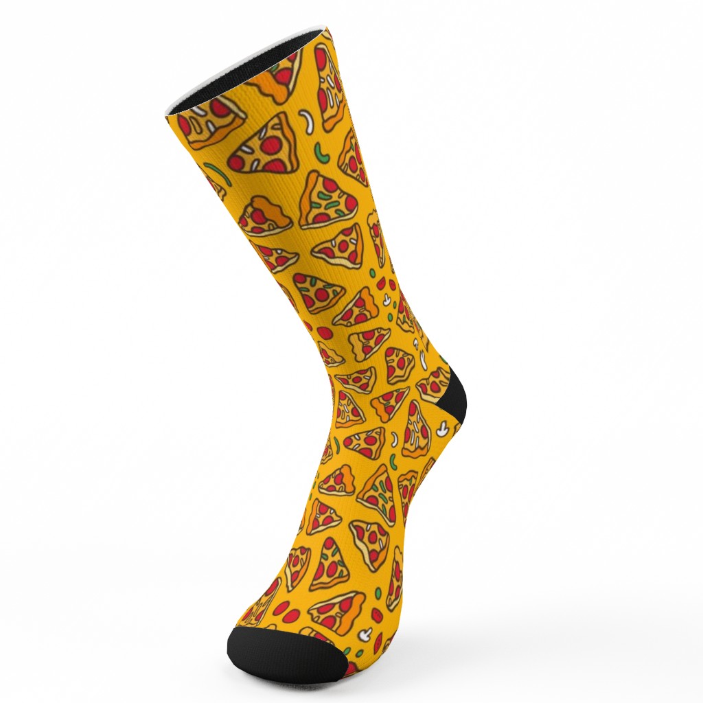 Pizza Pattern Custom Socks | Shutterfly