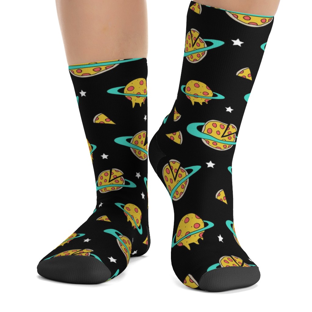 Pizza Planet - Multi on Dark Custom Socks | Shutterfly