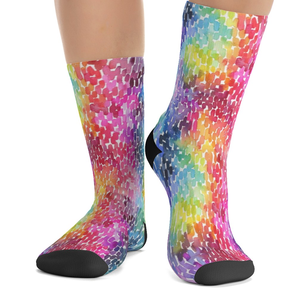 Watercolor Marks - Multi Custom Socks | Shutterfly