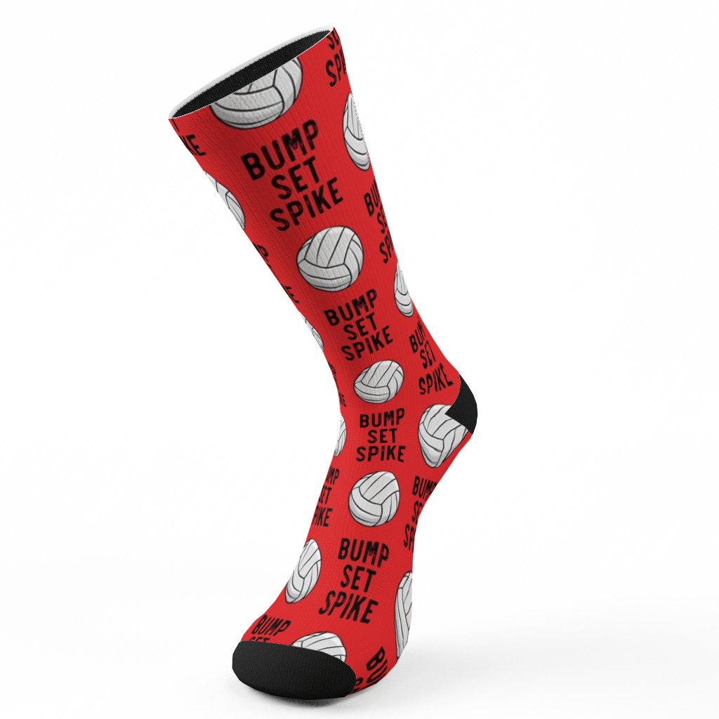 Bump Set Spike Volleyball Custom Socks | Shutterfly