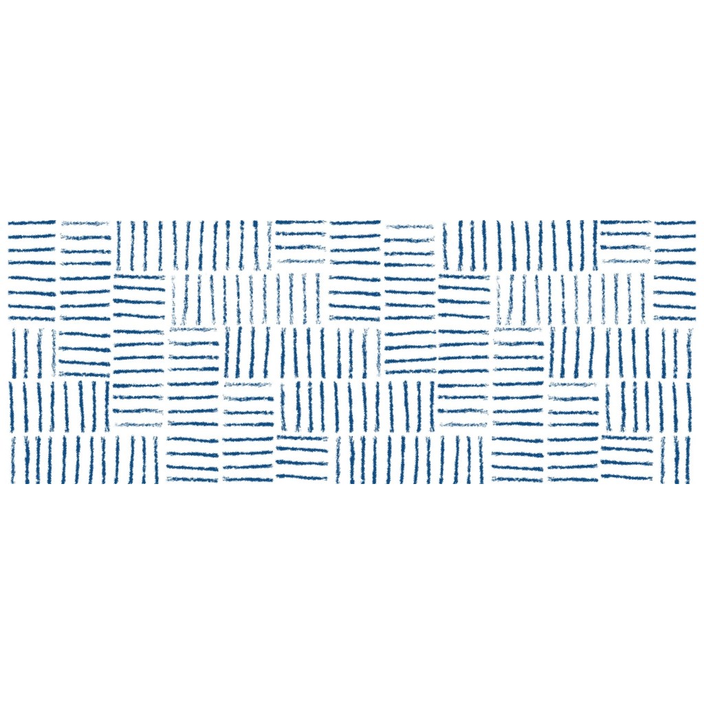 Herringbone String - White & Classic Blue Stainless Tumbler with Straw ...