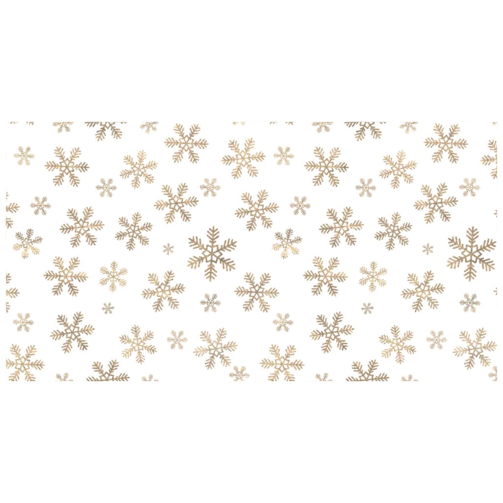 Holiday Snowflakes - Gold Stainless Steel Wide Mouth Water Bottle ...
