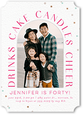 Adult Portrait Ticket Custom Birthday Invitations | Party Invites ...