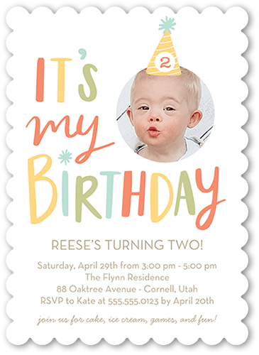 Blue Birthday Invitations | Shutterfly