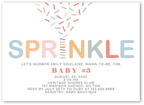 Baby sprinkle invitations store