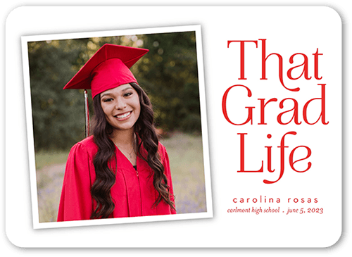Grad Life 5x7 Stationery Card by Yours Truly | Shutterfly