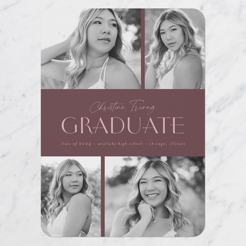 Graduate Gallery 5x7 Stationery Card by Yours Truly | Shutterfly