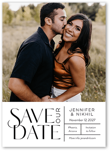 Shining Date Save The Date Cards | Shutterfly