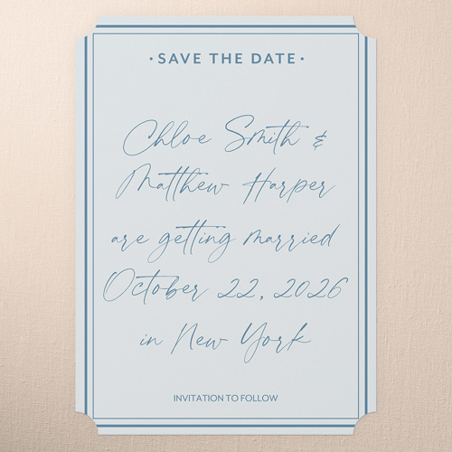 Blue Save The Date Cards | Shutterfly