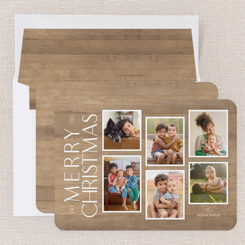 Rustic Woodgrain Frames 5x7 Stationery Card by Petite Lemon | Shutterfly